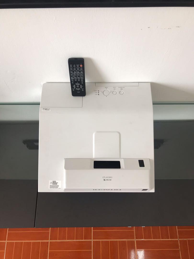 HITACHI CP-AX3003, ultra short throw projector, using only 24 hours ...