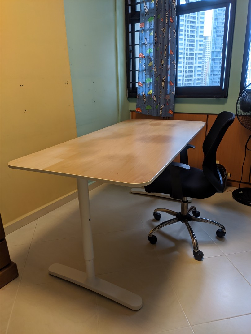 IKEA Bekant Computer Study Table, Furniture & Home Living, Furniture ...
