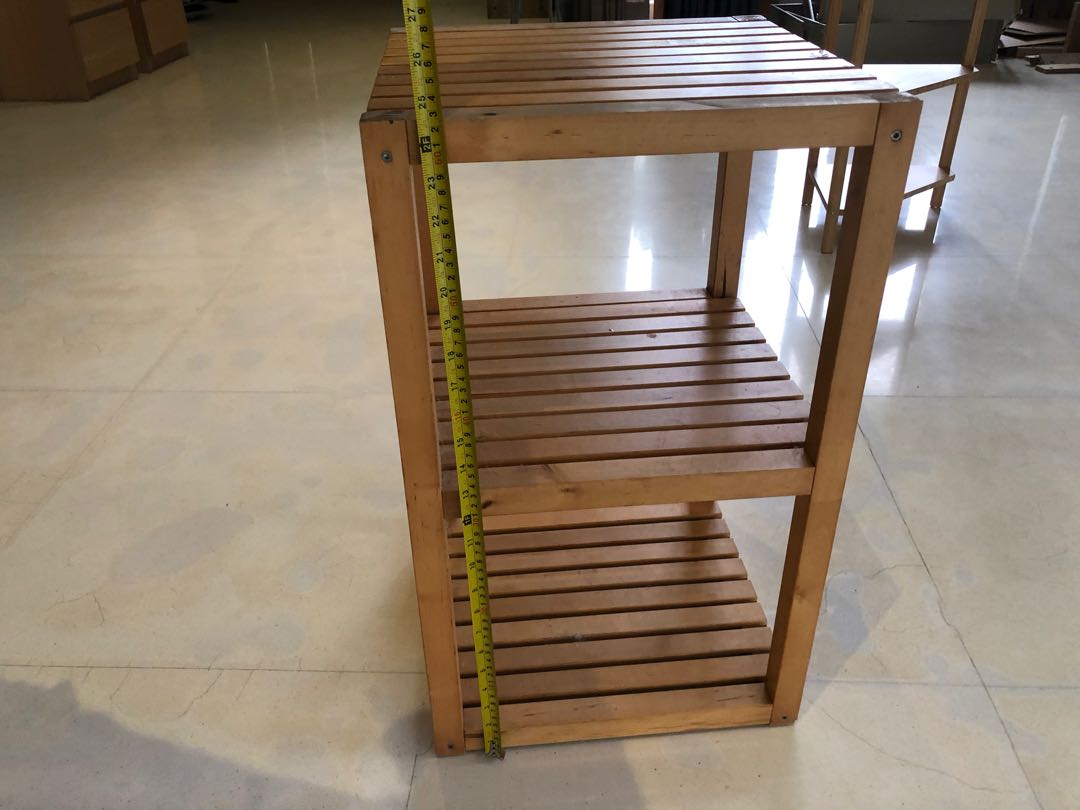 IKEA wooden rack, Furniture & Home Living, Furniture, Shelves, Cabinets ...