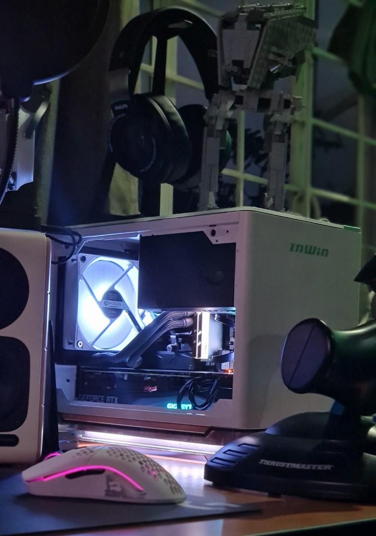 Inwin A1 Plus mini ITX SFF PC case and Darkflash Twister DX120 AIO CPU ...