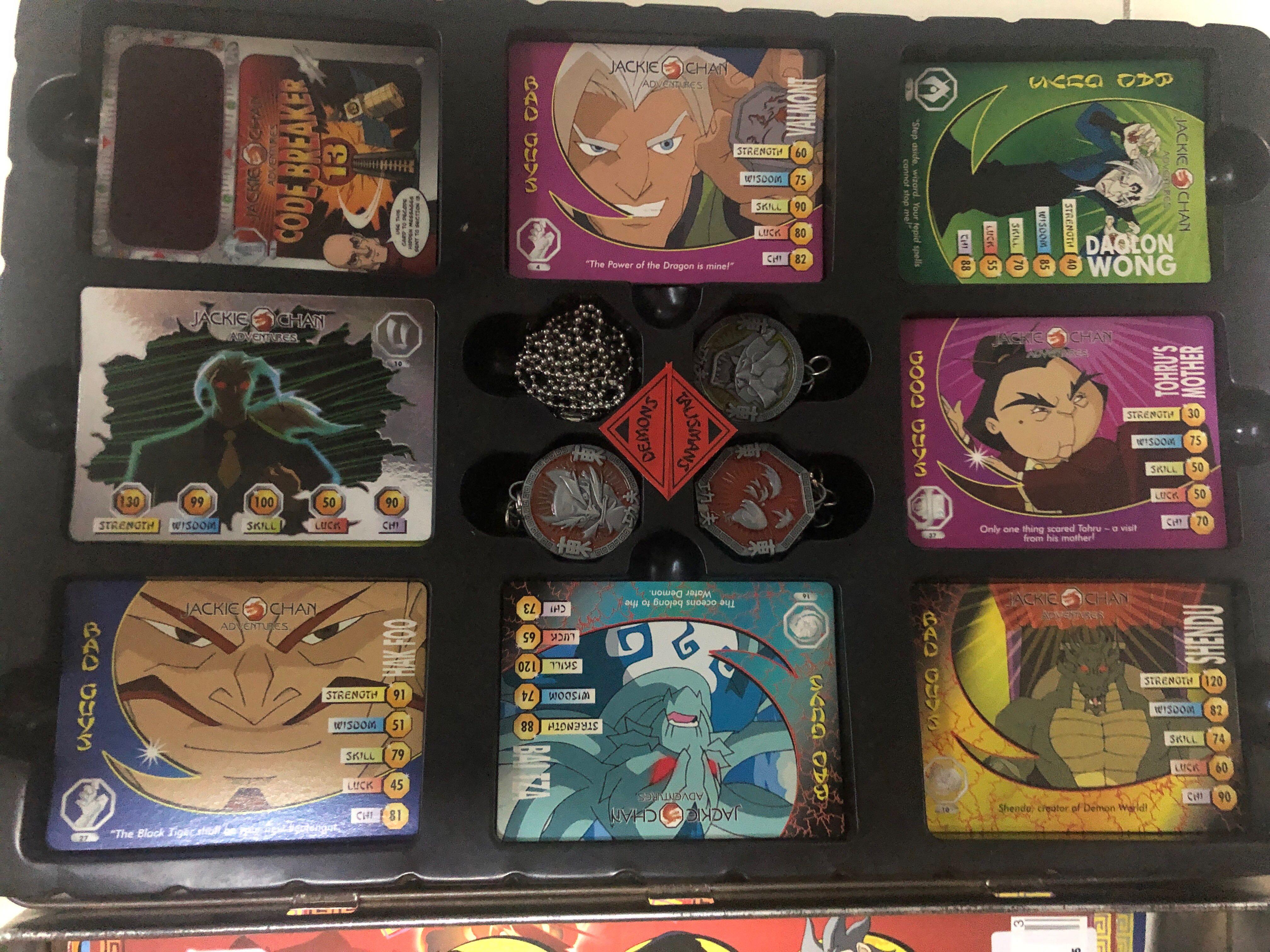 Jackie Chan adventures cards/talismans/magazine, Hobbies & Toys, Toys ...