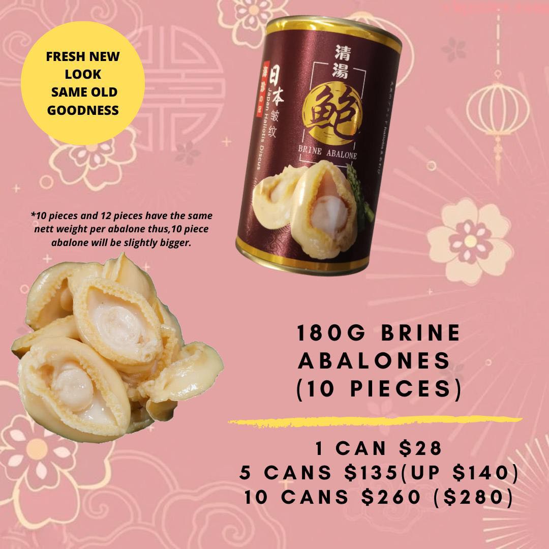 Japan Brine Abalone 180g, Food & Drinks, Chilled & Frozen Food on Carousell