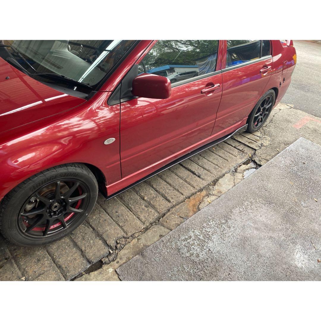Lancer glx cs3 universal front lip and side skirt, Car Accessories ...