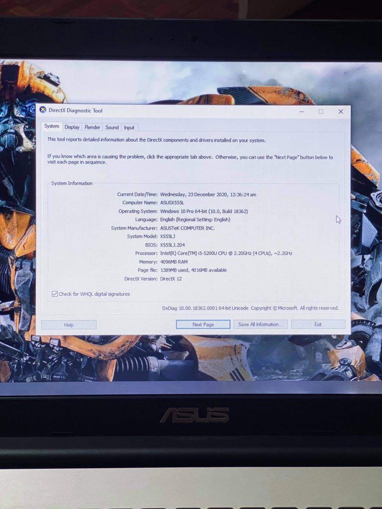 Laptop Asus x555L 15”inch i5, Computers & Tech, Laptops & Notebooks on ...