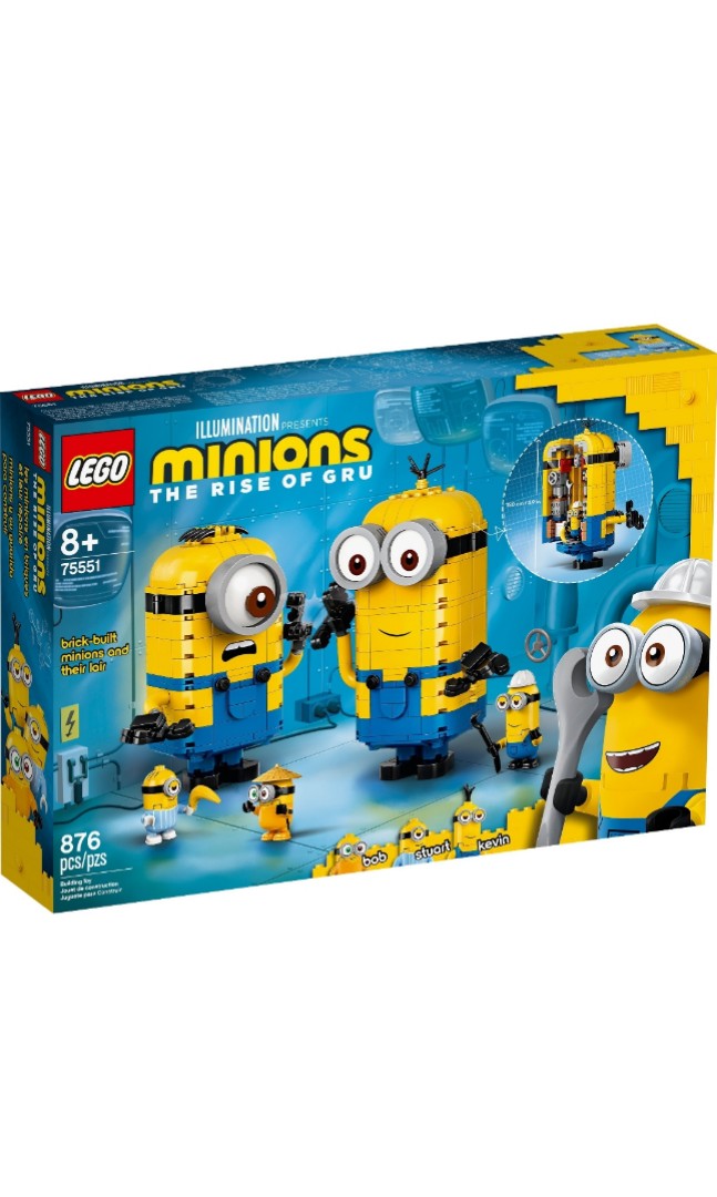 LEGO 75551 Brick-built Minions and their Lair, Hobbies & Toys, Toys ...