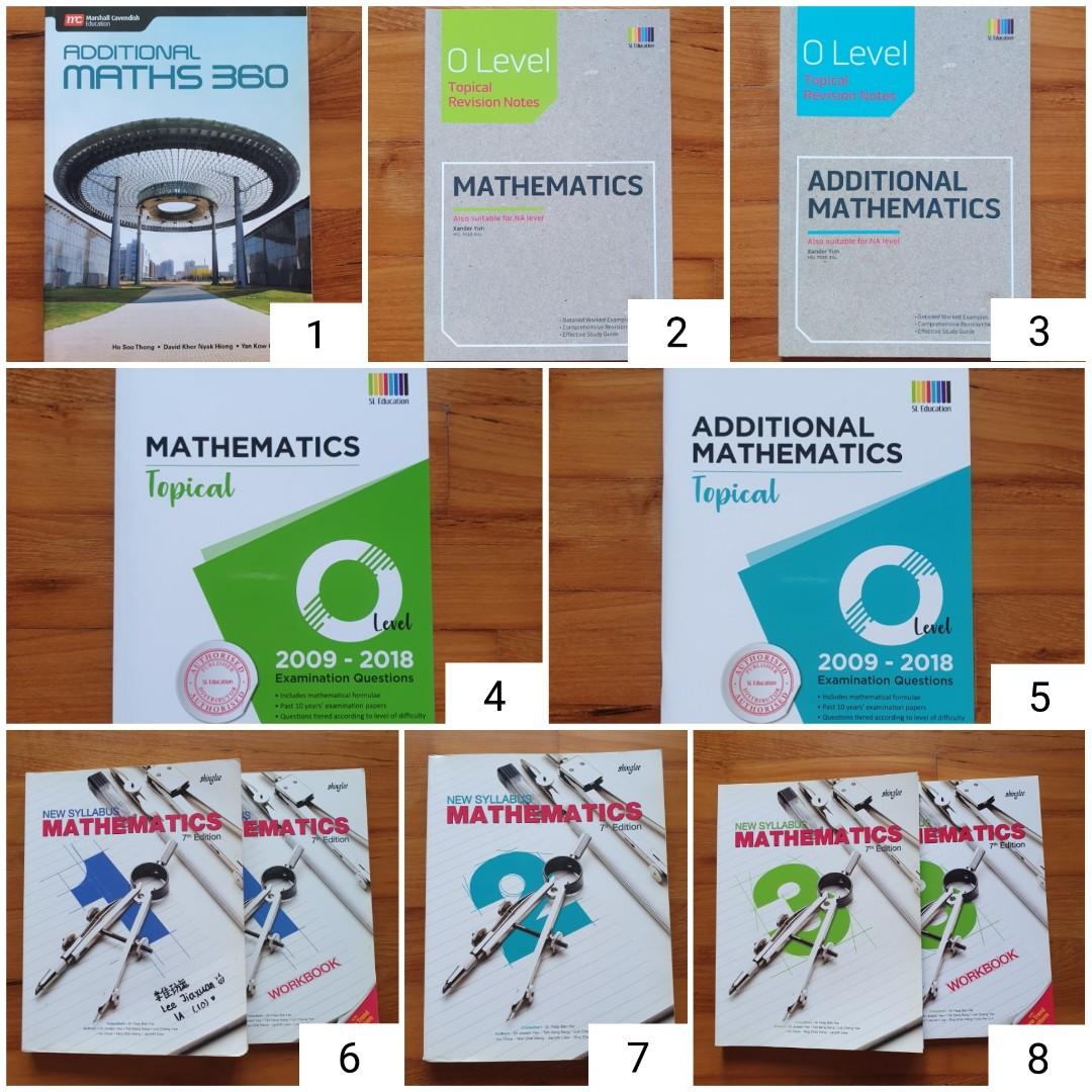 Marshall Cavendish Additional Maths 360 Textbook Upper Secondary 3 4 O ...