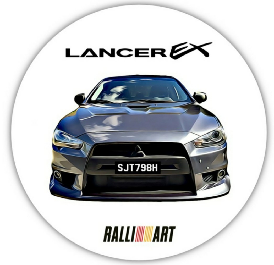 Mitsubishi Lancer EX Customised Car Decal, Design & Craft, Art & Prints ...