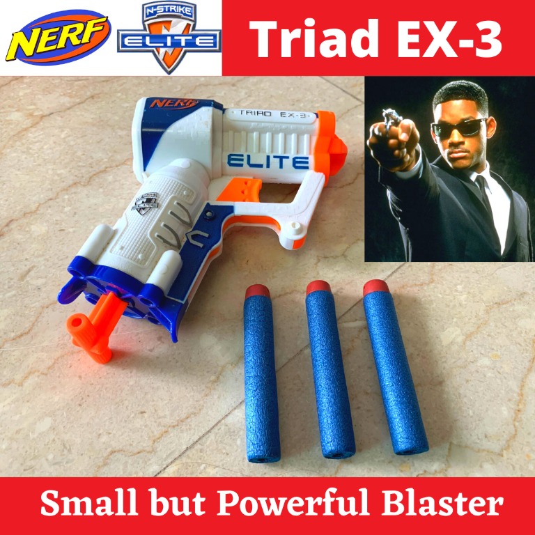 Nerf N-Strike Elite Triad EX-3 Blaster, Hobbies & Toys, Toys & Games on ...