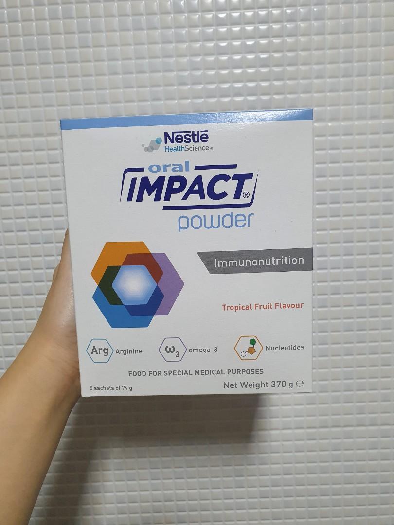 nestle oral impact powder, Health & Nutrition, Health Supplements ...