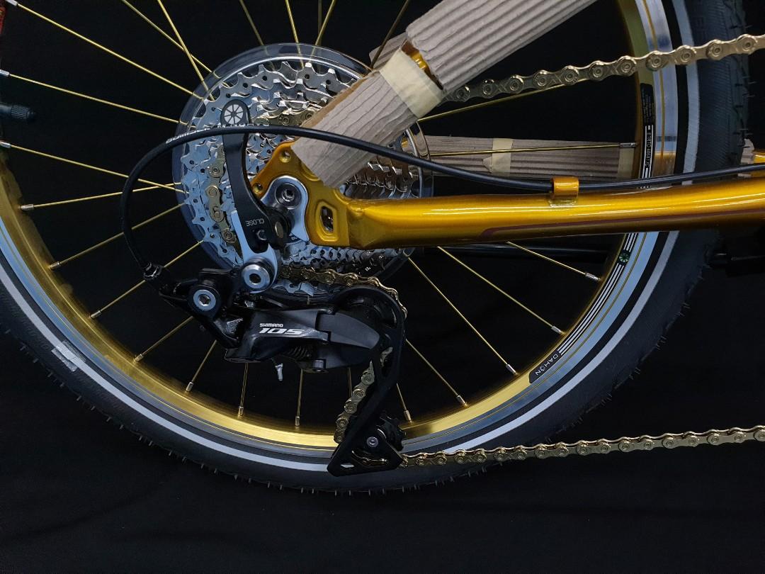 New 2021 stock Dahon 30th anniversary bike kaa014 Gold color Shimano ...