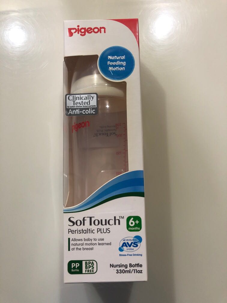 Pigeon Soft Touch Bottle 330ml, Babies & Kids, Nursing & Feeding ...