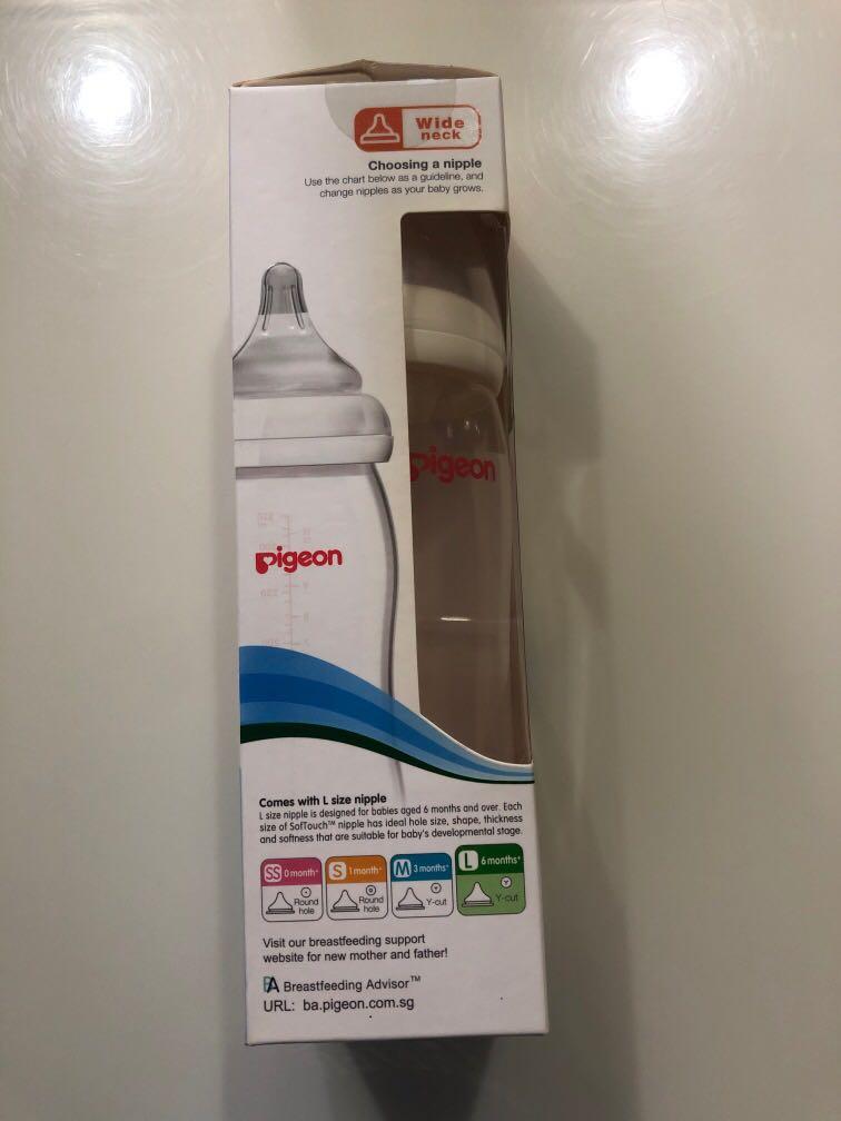 Pigeon Soft Touch Bottle 330ml, Babies & Kids, Nursing & Feeding, Breastfeeding & Bottle Feeding ...
