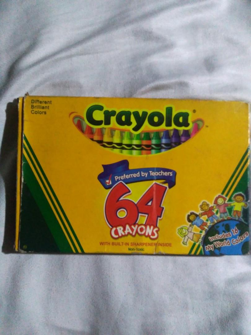 Crayola 64 Crayons, Hobbies & Toys, Stationary & Craft, Craft Supplies ...