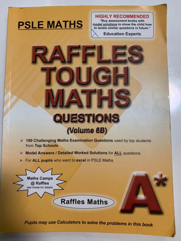 RAFFLES TOUGH MATH RARE BOOK, Hobbies & Toys, Books & Magazines ...