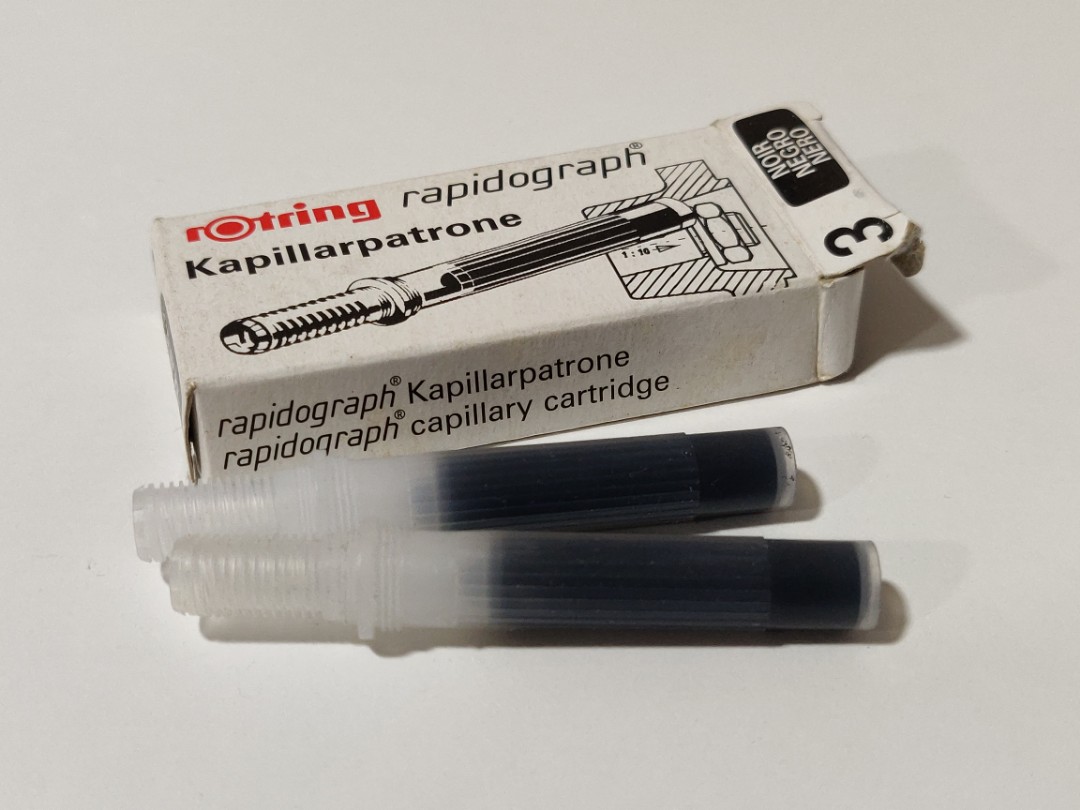Rotring Radiograph ink refils, Hobbies & Toys, Stationery & Craft ...