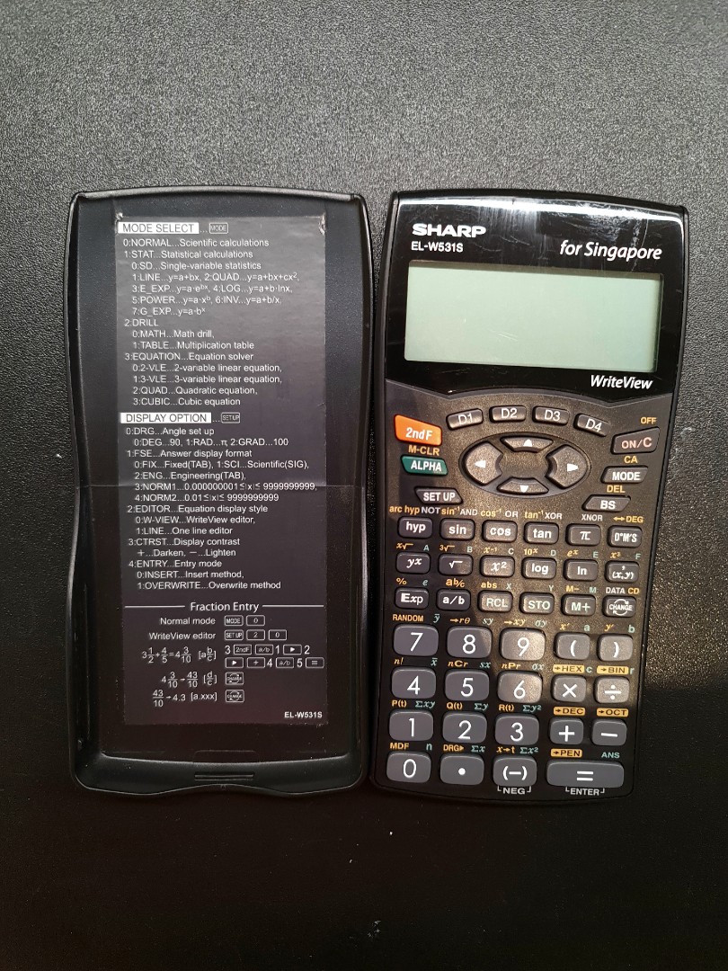 SHARP EL-W531S WriteView Calculator, Electronics, Others on Carousell