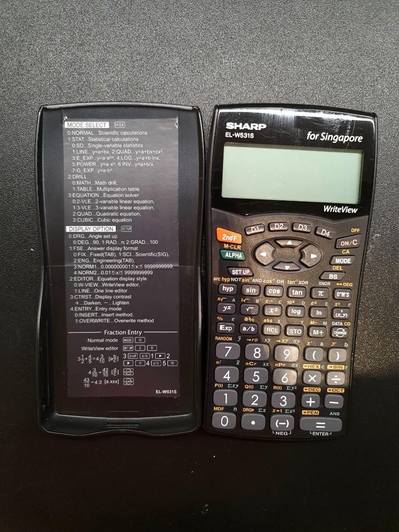 SHARP EL-W531S WriteView Calculator, Electronics, Others on Carousell