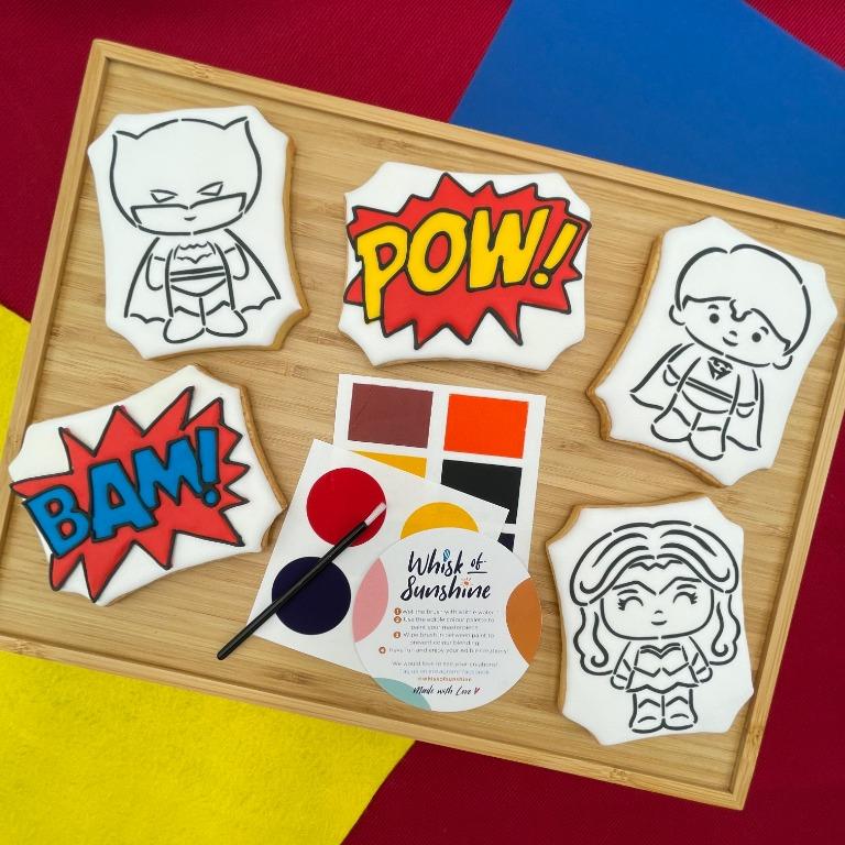 Princess and Superhero Themed Paint Your Own (PYO) Cookie Kit - Elsa ...