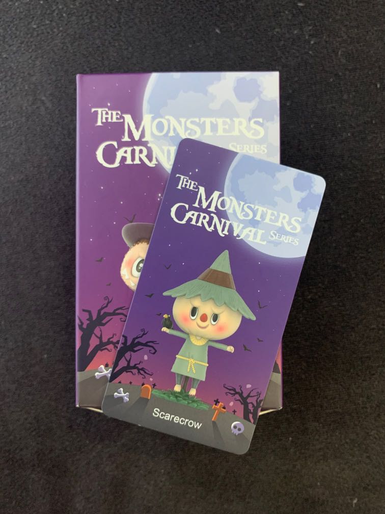 The Monsters carnival series Labubu scarecrow, Toys & Games, Bricks ...