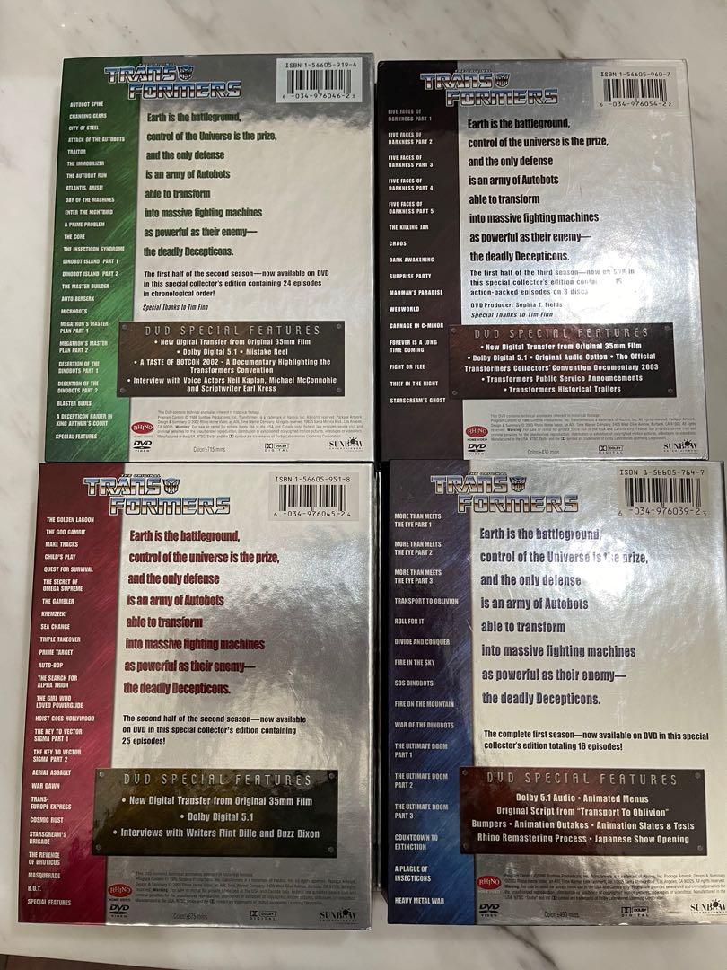 Transformers DVD collection, Hobbies & Toys, Music & Media, CDs & DVDs ...