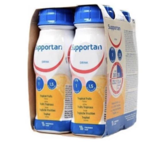 Unopened cartons of Fresubin Supportan Tropical Fruits, Food & Drinks ...