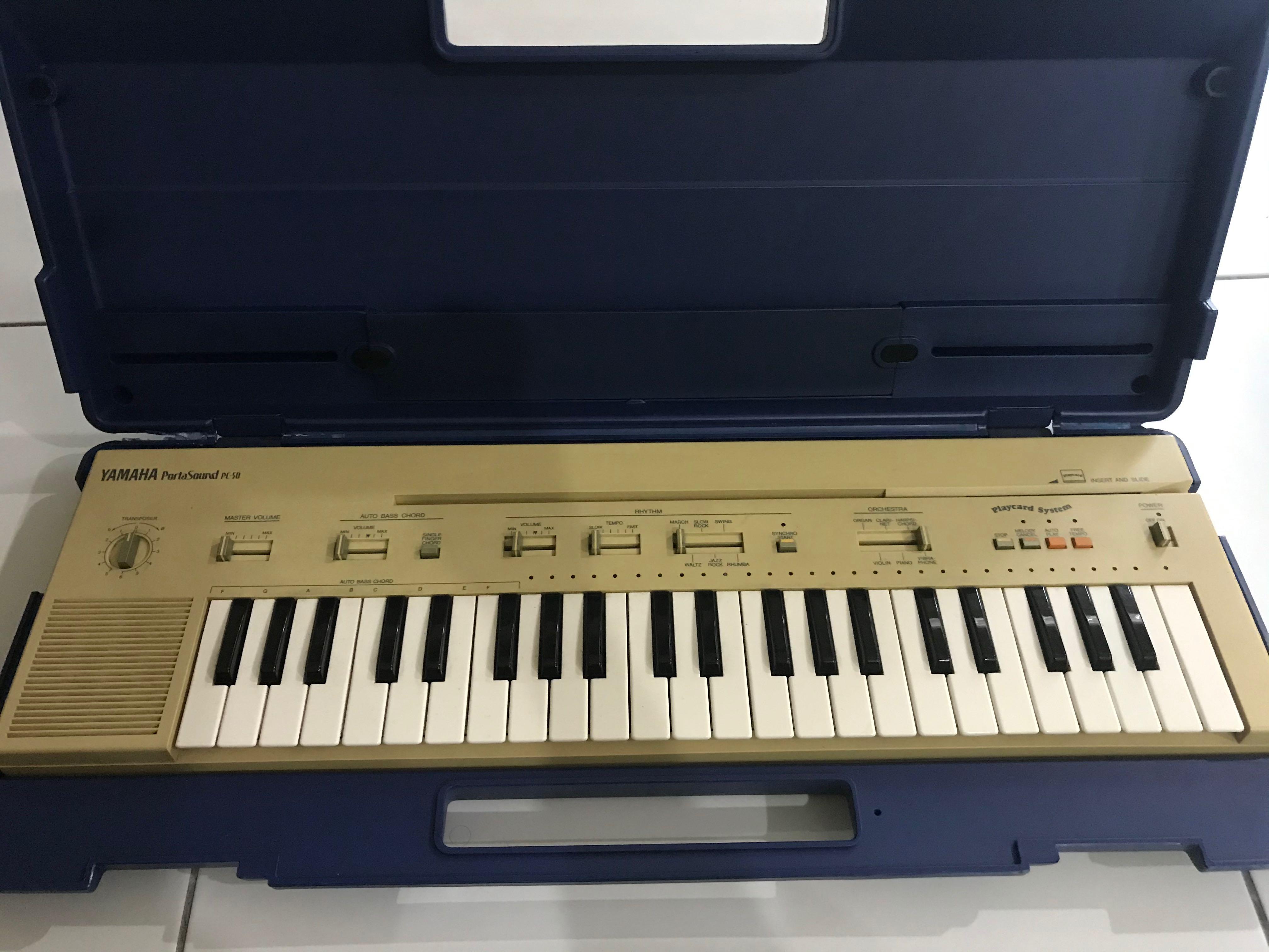 Vintage Yamaha Portasound PC-50 Keyboard, Hobbies & Toys, Music & Media ...