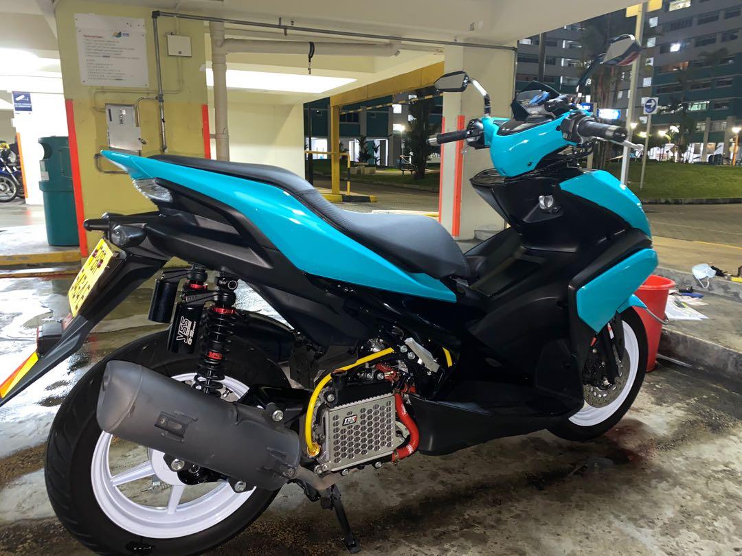 WHITE RCB AEROX RIM WITH MITAS, Motorcycles, Motorcycle Accessories on ...