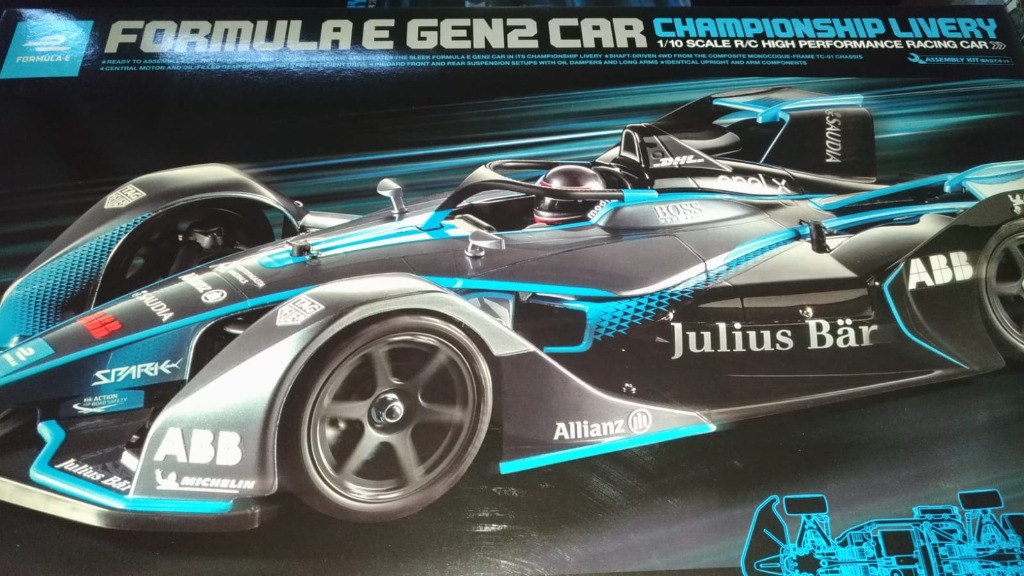 58681 Tamiya TC-01 Formula E Gen2 Car Championship Livery 1/10 RC Car ...