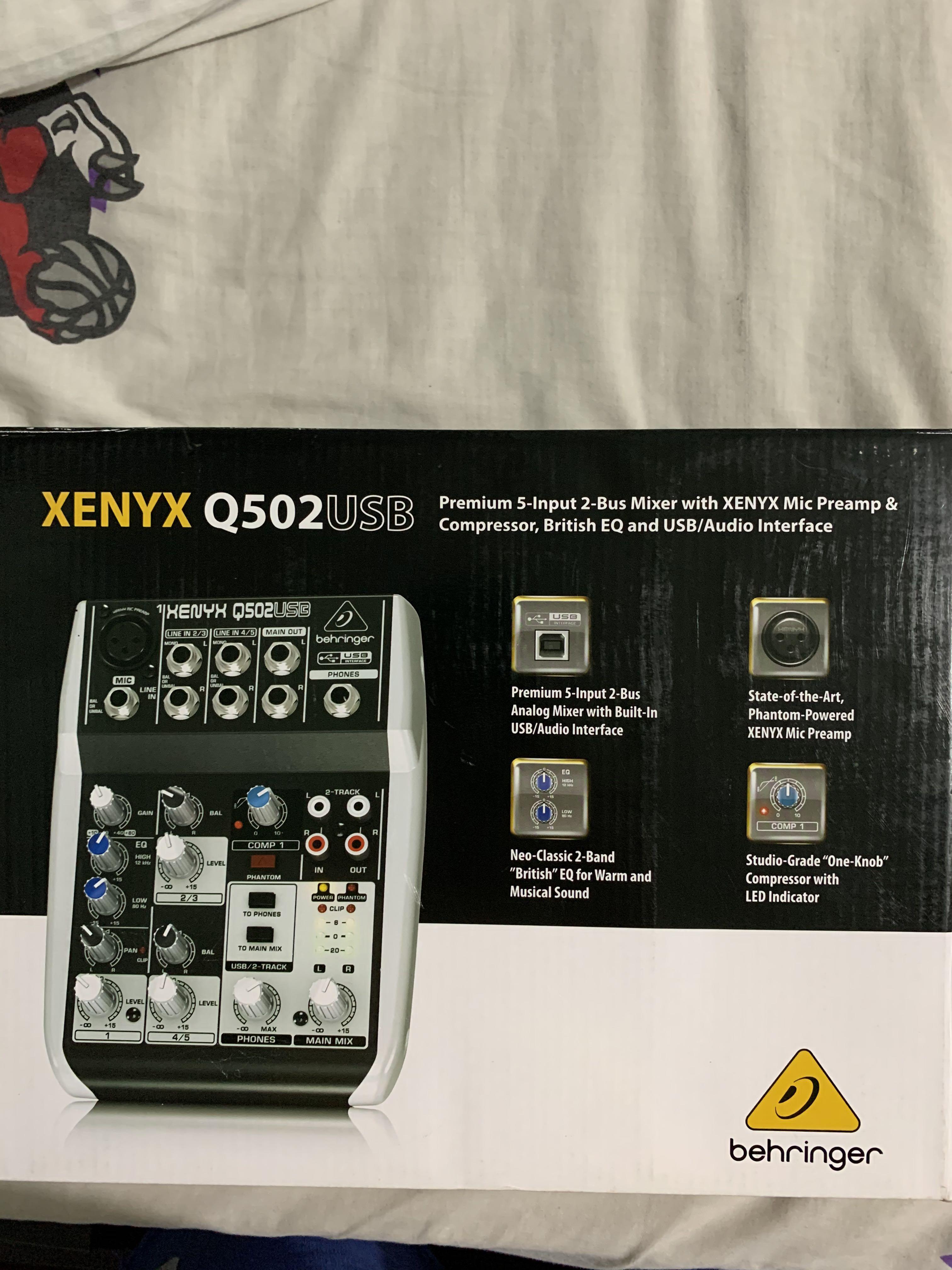 Behringer xenyx q502 usb mixer audio interface, Hobbies & Toys, Music ...