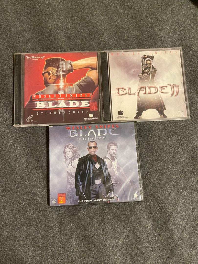Blade Trilogy Set VCD, Hobbies & Toys, Music & Media, Music Accessories ...