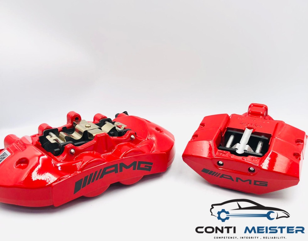 Front+Rear AMG Big Brake Kit Set for Mercedes Benz, Car Accessories, Accessories on Carousell