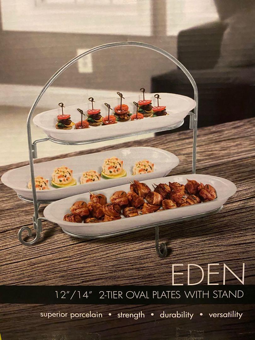 high tea tier and plates , Everything Else on Carousell