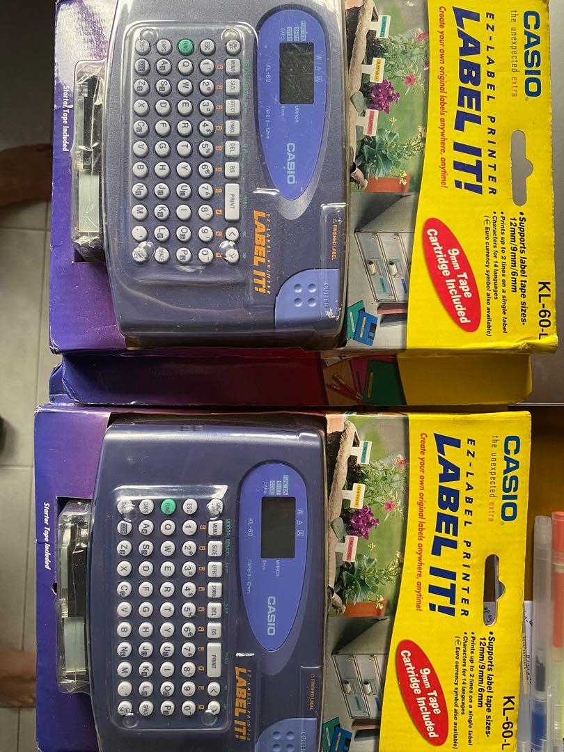 Casio Ez-Label Printer KL-60-L, Computers & Tech, Printers, Scanners & Copiers on Carousell