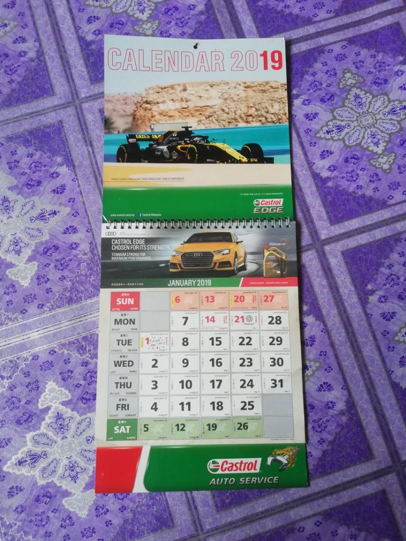 Castrol calendar, Men's Fashion, Watches & Accessories, Jewelry on ...