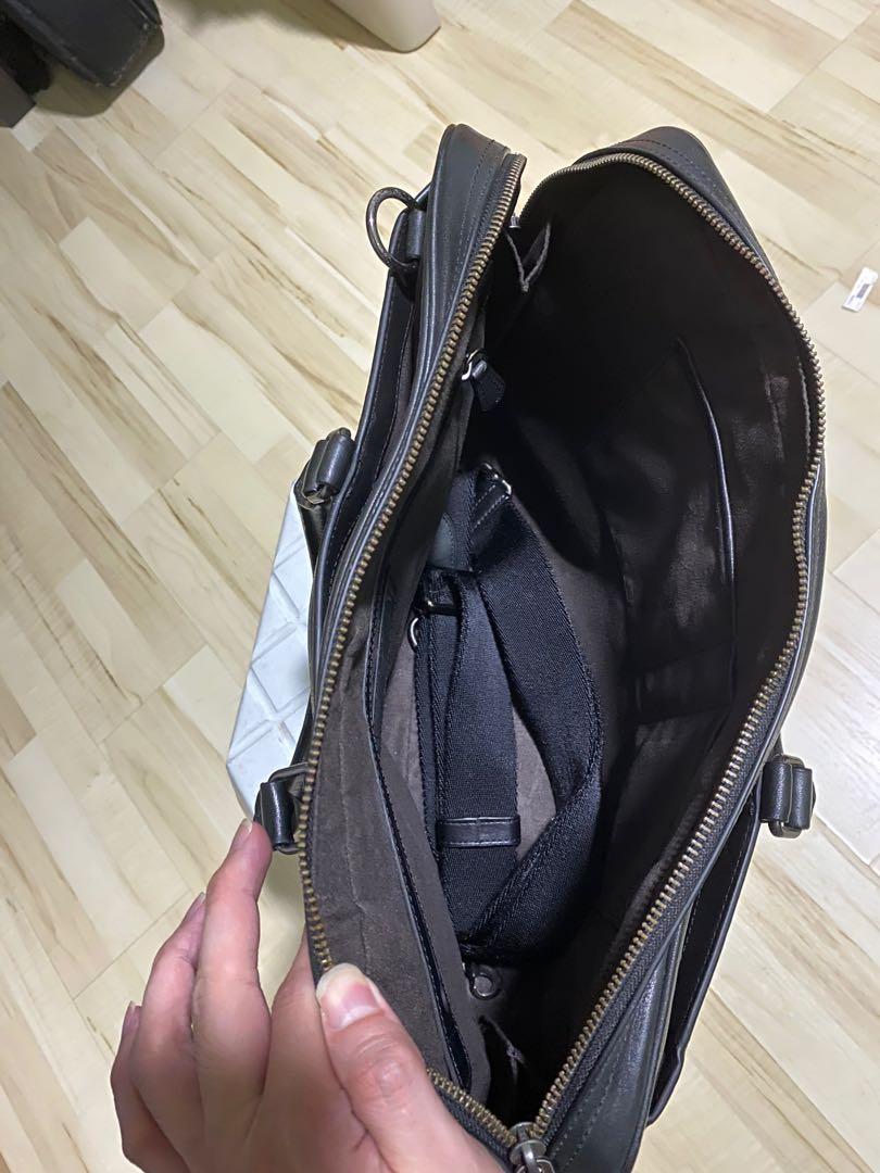 Coach leather work bag, Men's Fashion, Bags, Briefcases on Carousell
