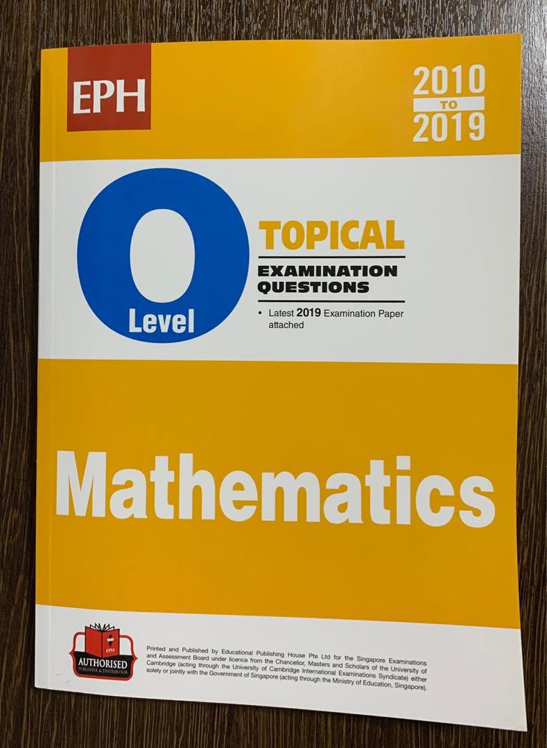 EPH O Level Mathematics Topical Examination Questions, Hobbies & Toys ...