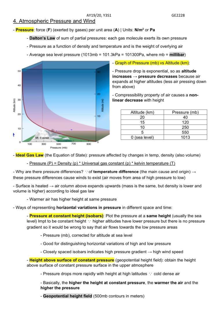 GE2228 Weather and Climate Textbook and Notes, Hobbies & Toys, Books ...