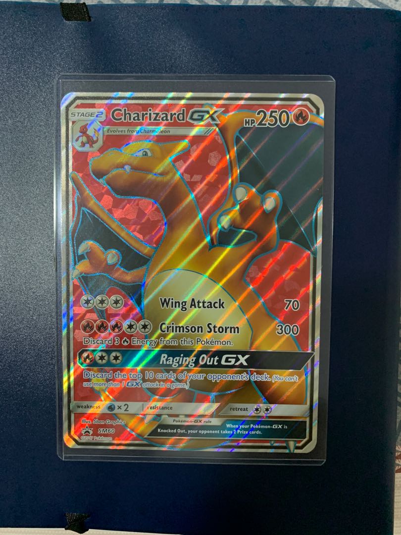 Jumbo Pokemon Charizard GX full art card on Carousell