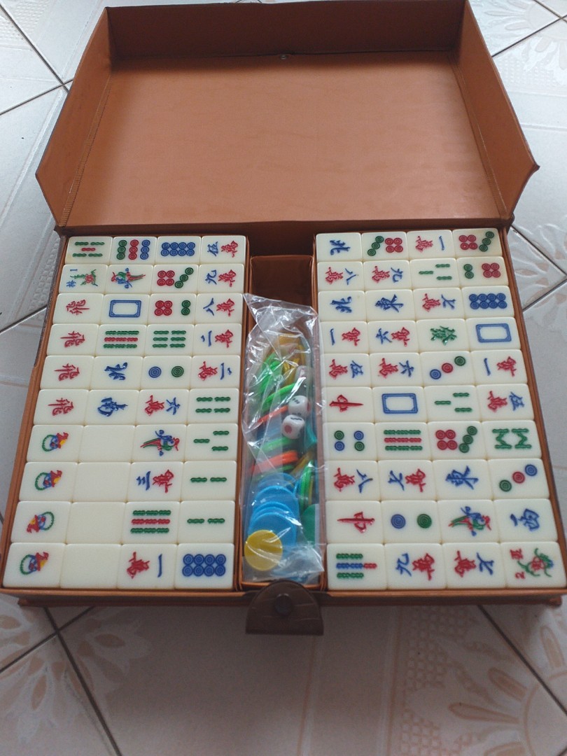 Premium High Quality Mahjong Set, Toys & Games, Board Games & Cards on ...