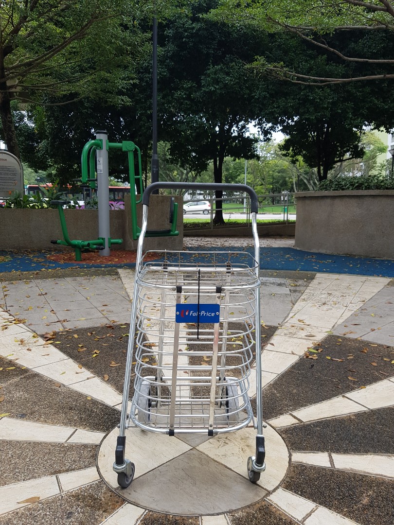 NTUC Fairprice Aluminium Foldable Trolley, Everything Else on Carousell