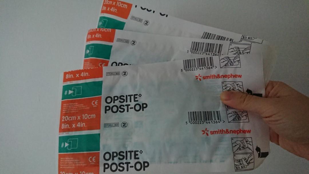 Opsite post-op 20cm x 10cm, Health & Nutrition, Medical Supplies ...