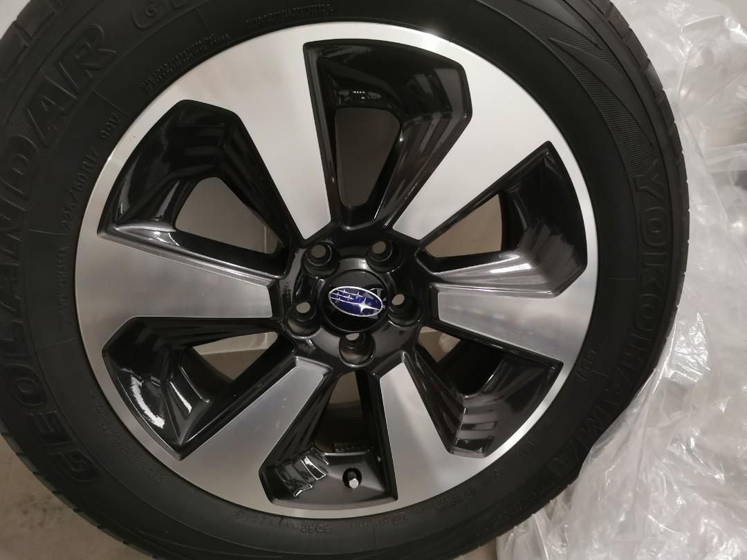 17" Original Subaru Rims &tyres PCD 5*100, Car Accessories, Tyres ...