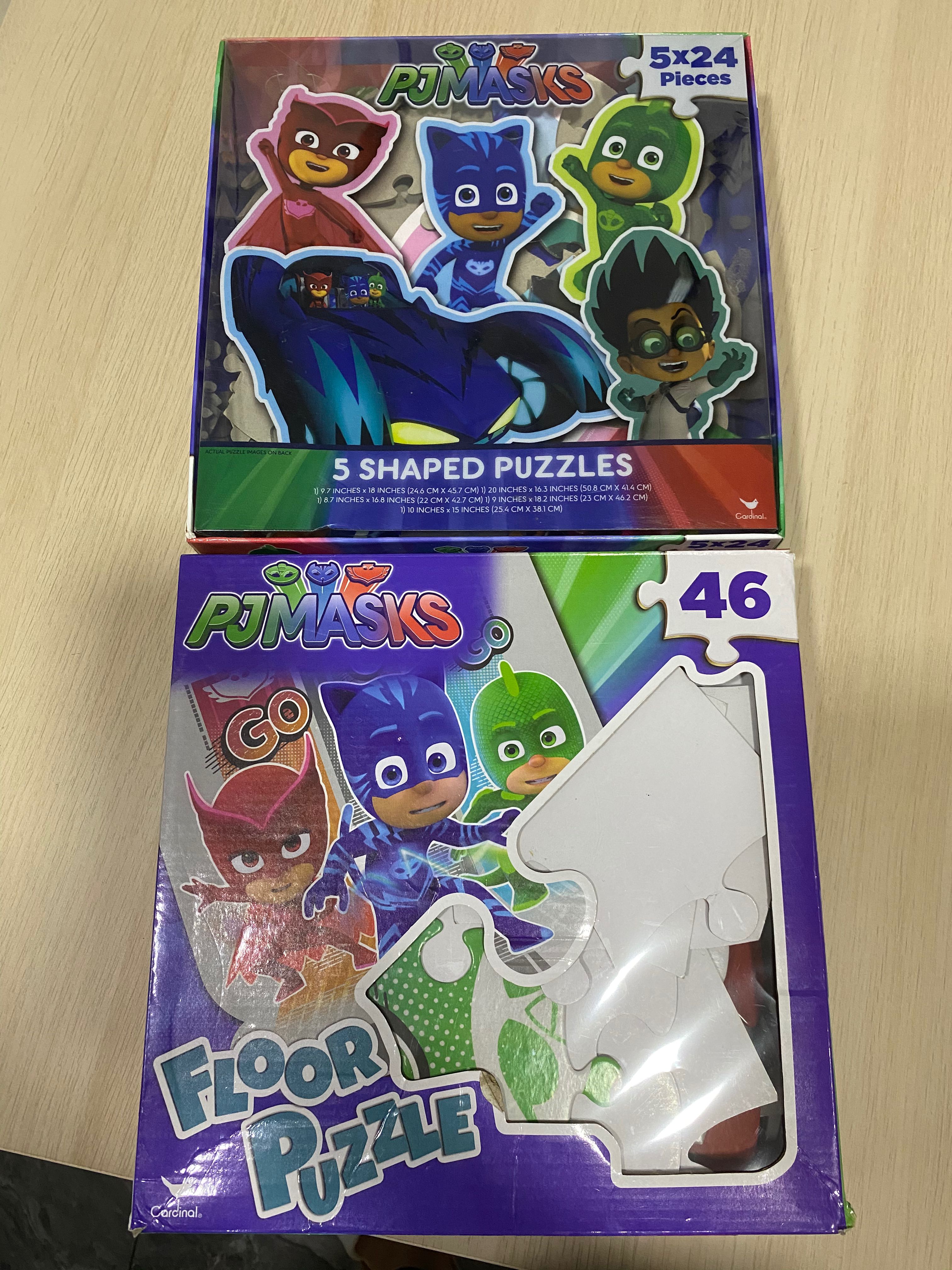 pj masks puzzle floor puzzle 5shaped puzzles, Hobbies & Toys, Toys ...