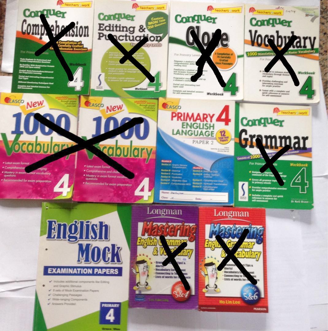 Primary school Assessment Books - P1 P2 P3 P4 P6 - PSLE English - Eng ...