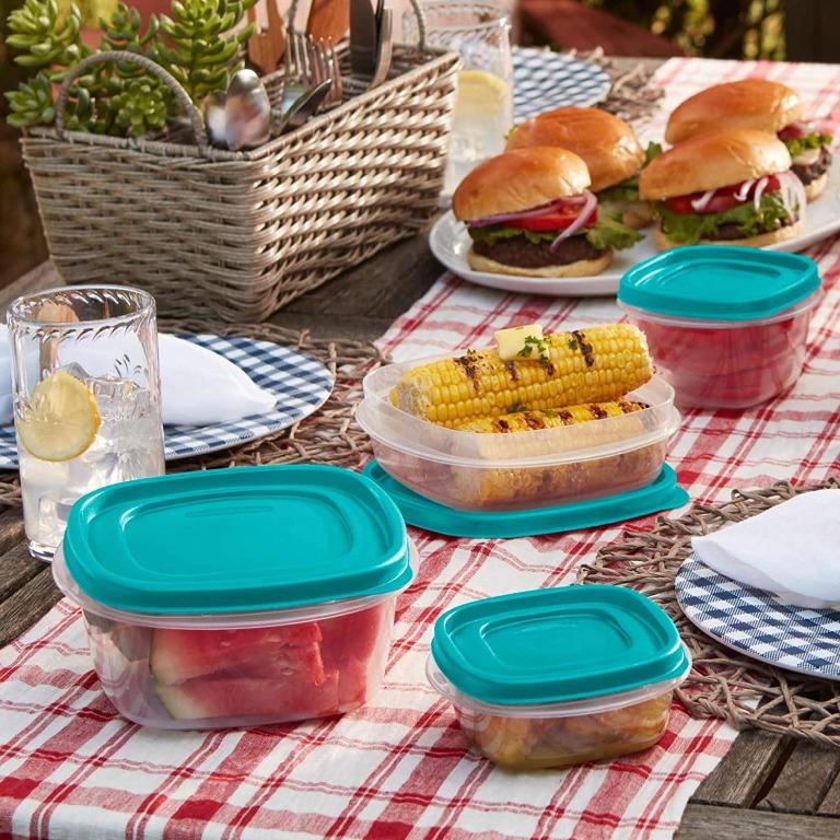 Rubbermaid Food Storage 38 Piece Set with Easy Find Lids, Freezer Safe ...