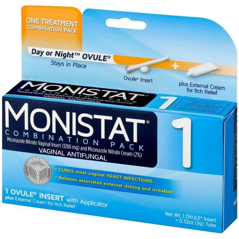 Monistat 1-Day Yeast Infection Treatment | Ovule + Itch Cream ...
