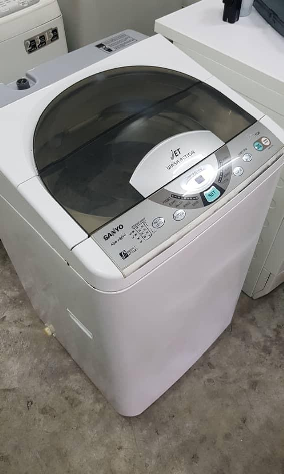 Sanyo washing machine 7kg, TV & Home Appliances, Washing Machines and ...