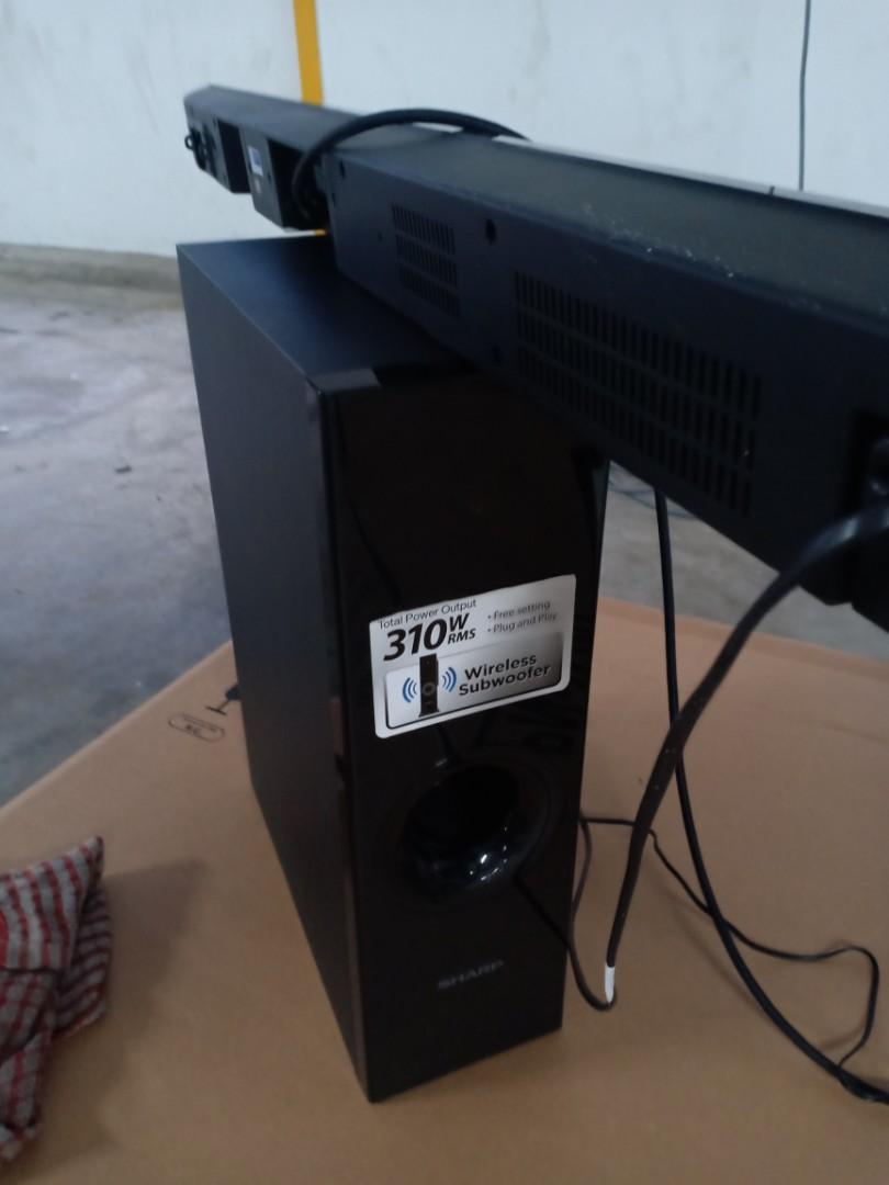sharp sound bar with wireless subwoofer, Audio, Soundbars, Speakers ...