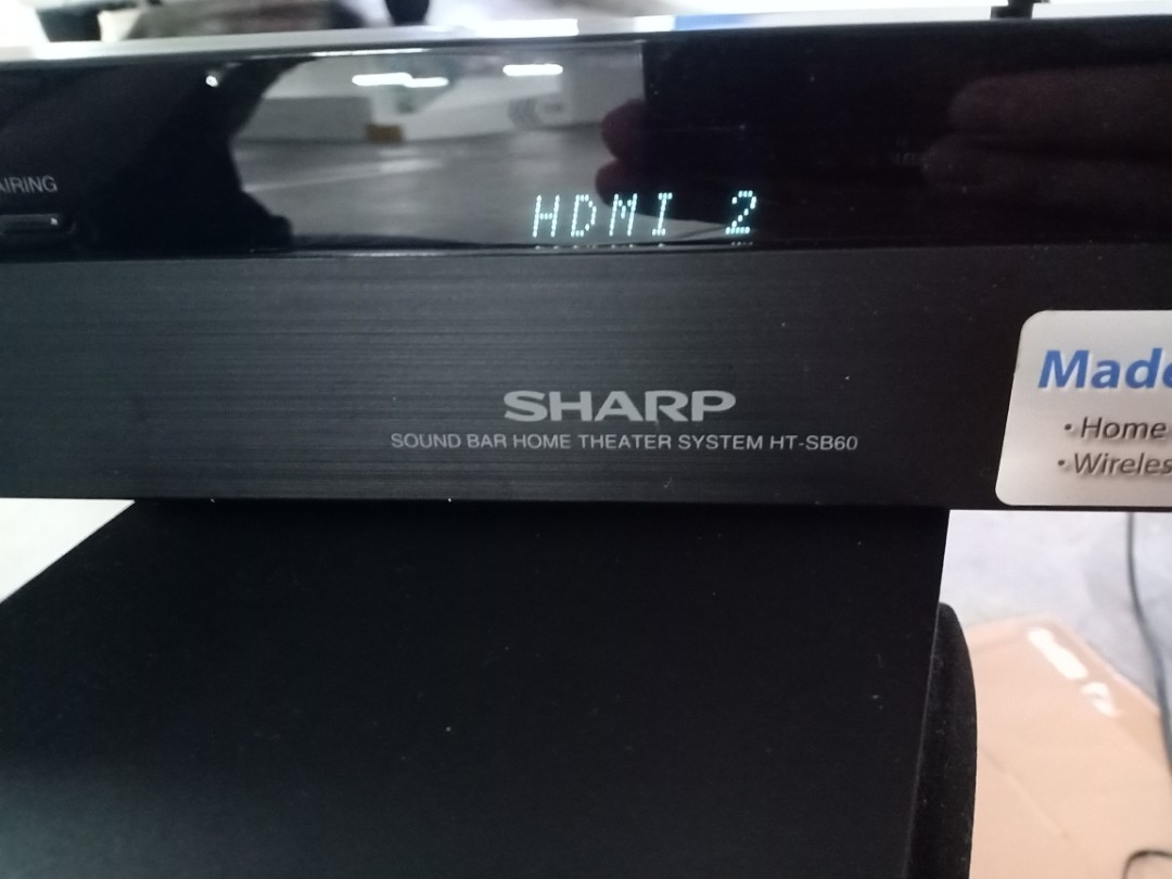 sharp sound bar with wireless subwoofer, Audio, Soundbars, Speakers ...