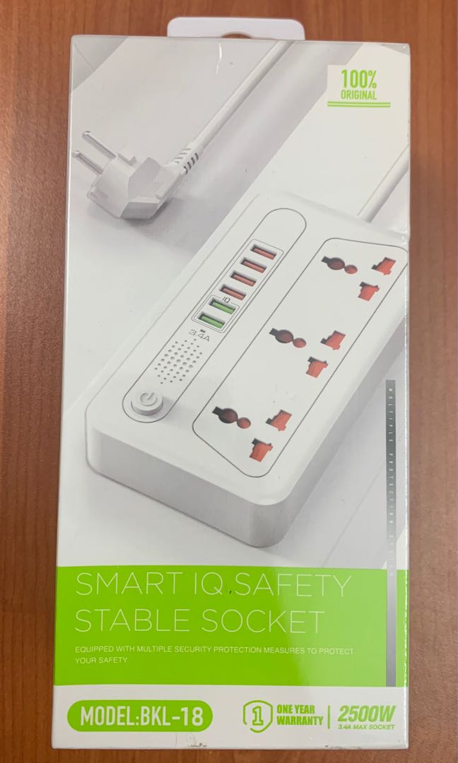 SMART IQ SAFETY STABLE SOCKET, TV & Home Appliances, Electrical ...